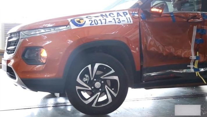 上汽通用五菱宝骏510,C-NCAP碰撞测试!