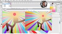 Flash火柴人动画特效制作教程 光芒四射
