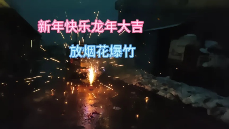 过年啦新年的为log。过年你们都放烟花了吗