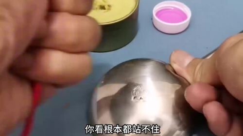 30年老师傅绝了!不用助焊剂在不锈钢上焊锡,这招太狠了!