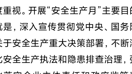 在第21个“安全生产月”活动启动仪式暨全县安全生产工作会议上的...