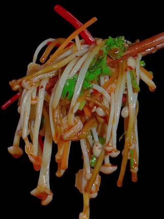凉拌金针菇这样做清脆爽口凉拌菜金针菇年夜饭