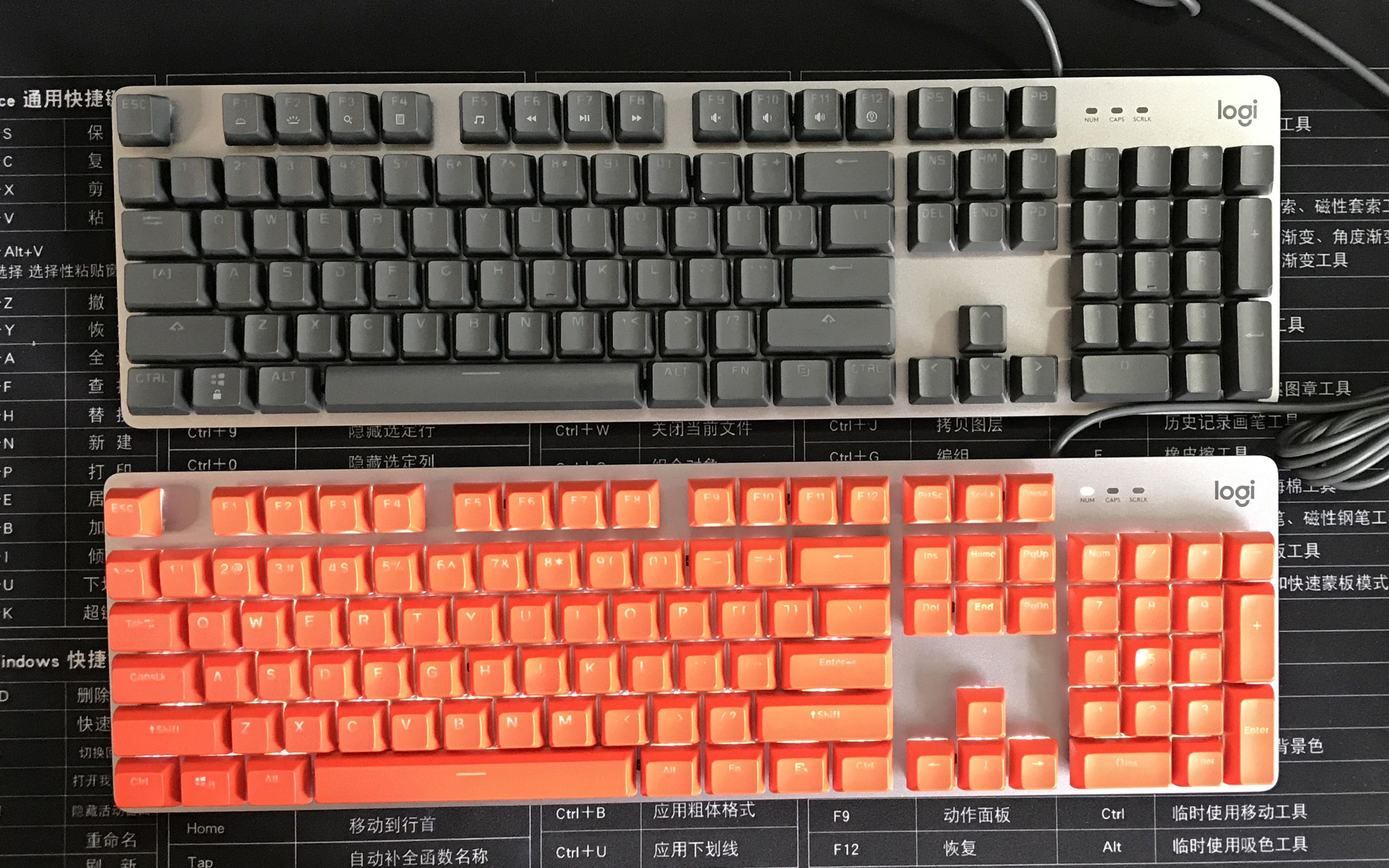 罗技新品 K845机械键盘cherry版 拆解与简评
