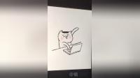 简笔画动画,每帧都是表情包