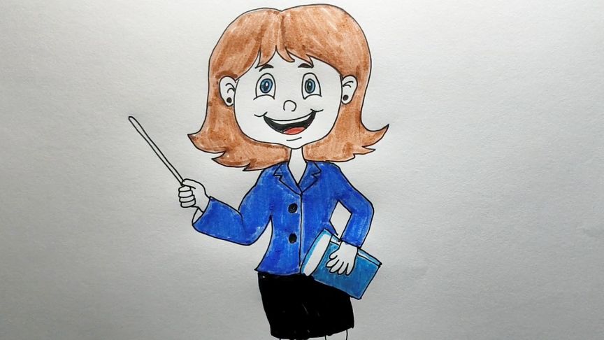 教书育人桃李满天下,教你如何画简笔画老师,你学会了吗?