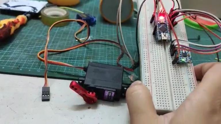 用arduino+mpu6050控制舵机