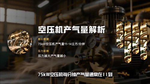 75kw空压机产气量