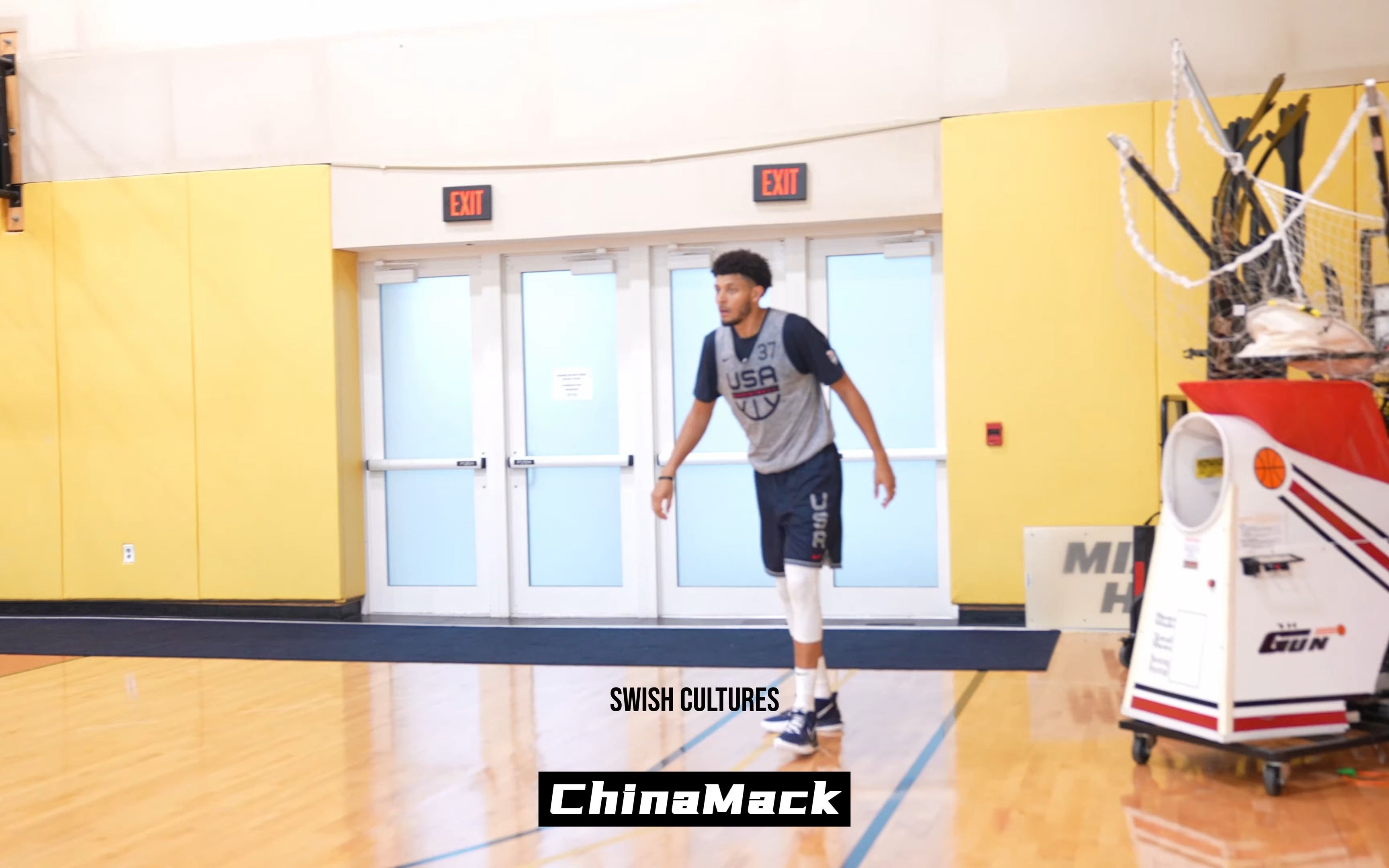 【4K 60帧】美国队训练奎因库克、约翰詹金斯、贾斯汀杰克逊和乔丹...