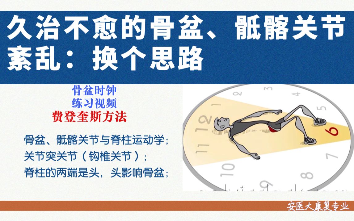 久治不愈的骨盆、骶髂关节紊乱:骨盆时钟