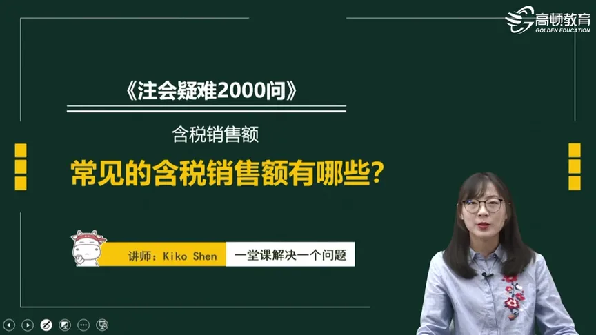 常见的含税销售额有哪些?