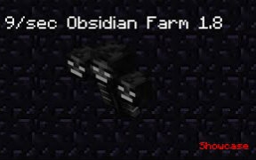 【MC】1.8刷黑曜石机(9个黑曜石/s)