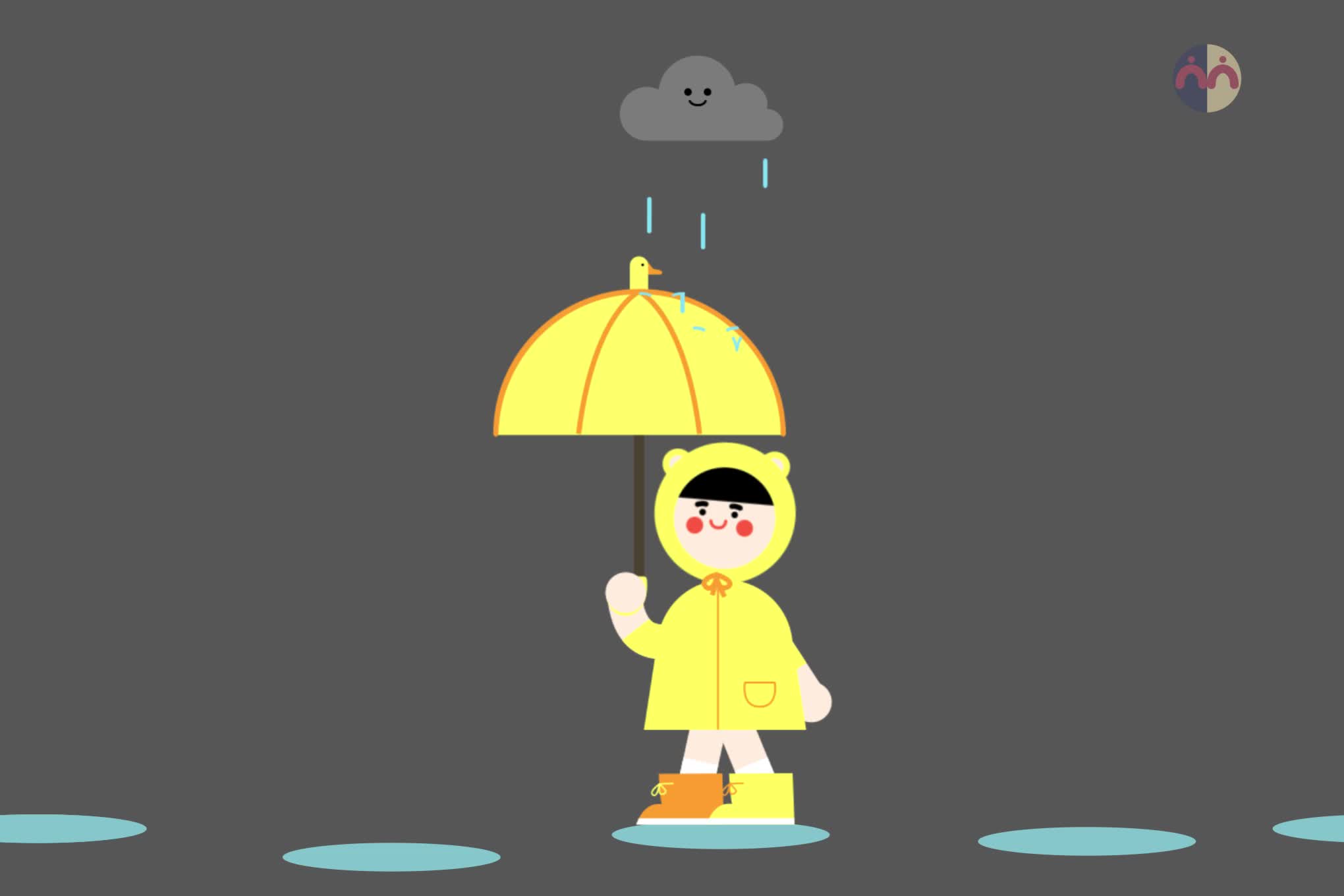 【鱼桌桌的MG动画】下雨天
