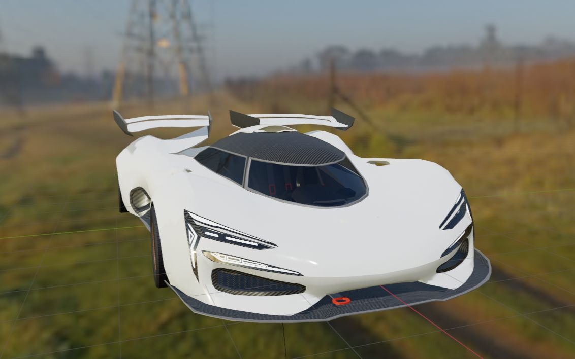 自制原创汽车建模(游戏用的模型(低模))