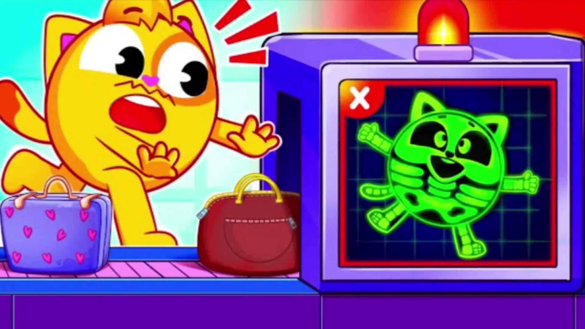 儿童益智动画:引导小宝宝们安全的乘坐飞机#儿童动画 #亲子