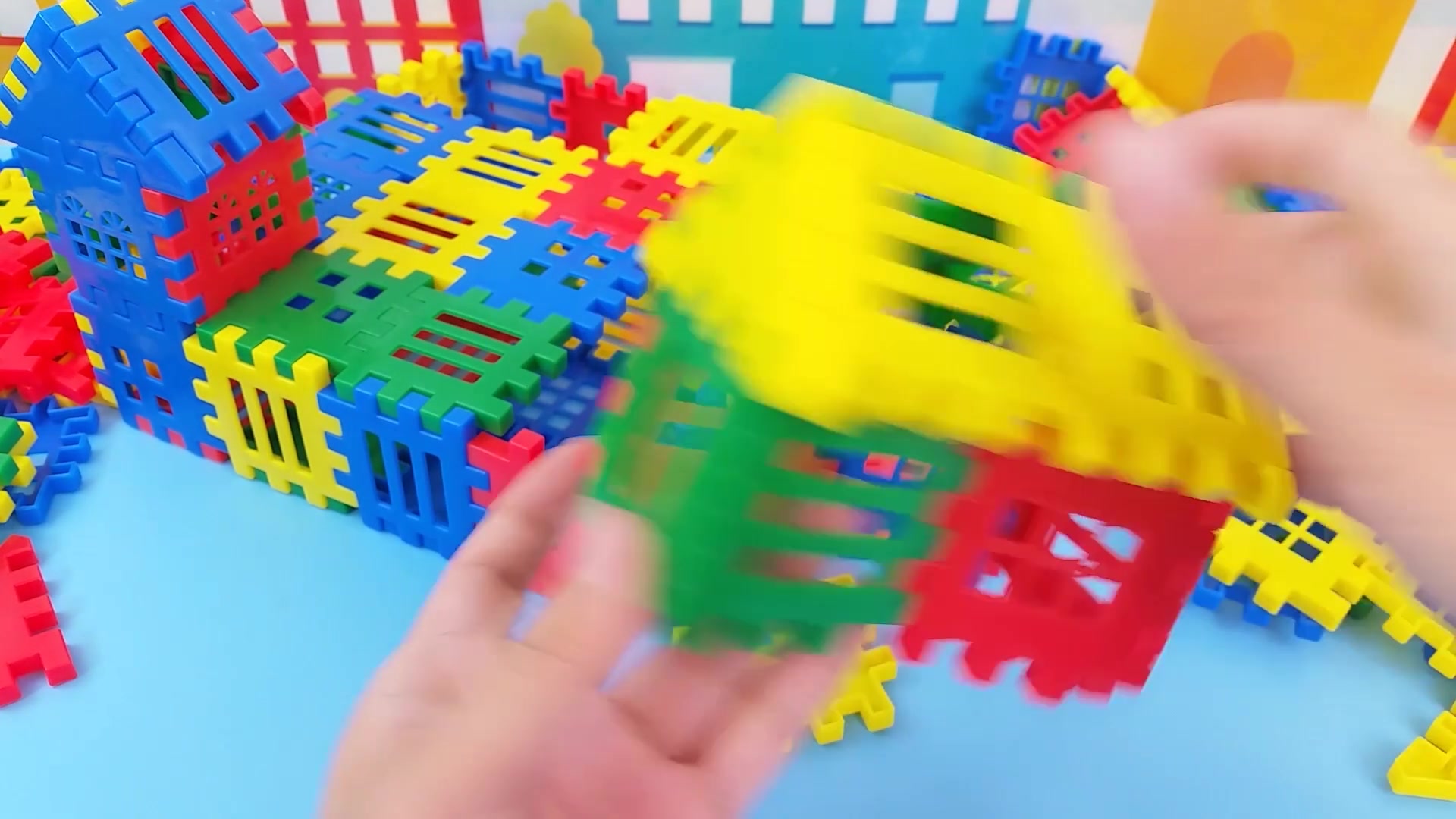 大方块积木儿童玩具,一起来拼搭个房屋,小朋友们爱玩的