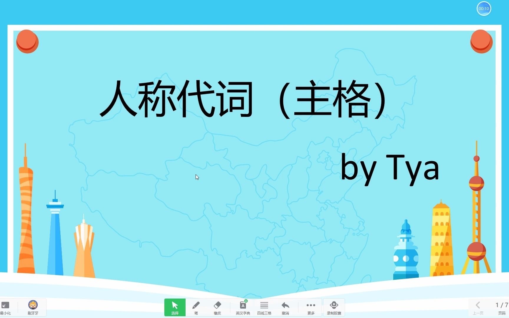 人称代词(主格)-by Tya