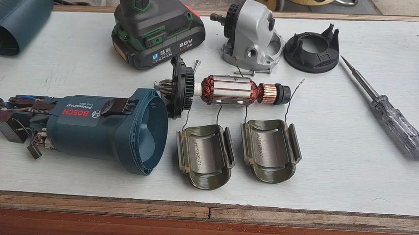 拆解1台博士品牌角磨机,装修师傅喜欢的工具,内部结构你了解吗