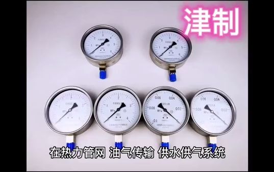 【津制仪表】不锈钢压力表的工作原理