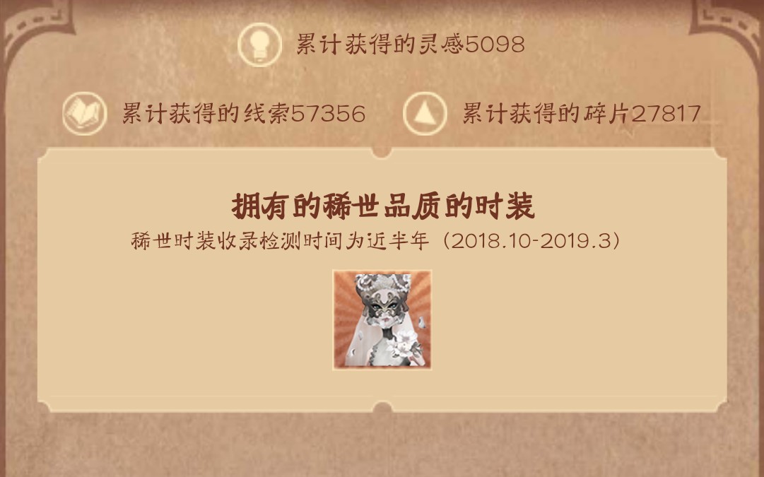 玩了一年的第五人格,都有哪些皮肤。