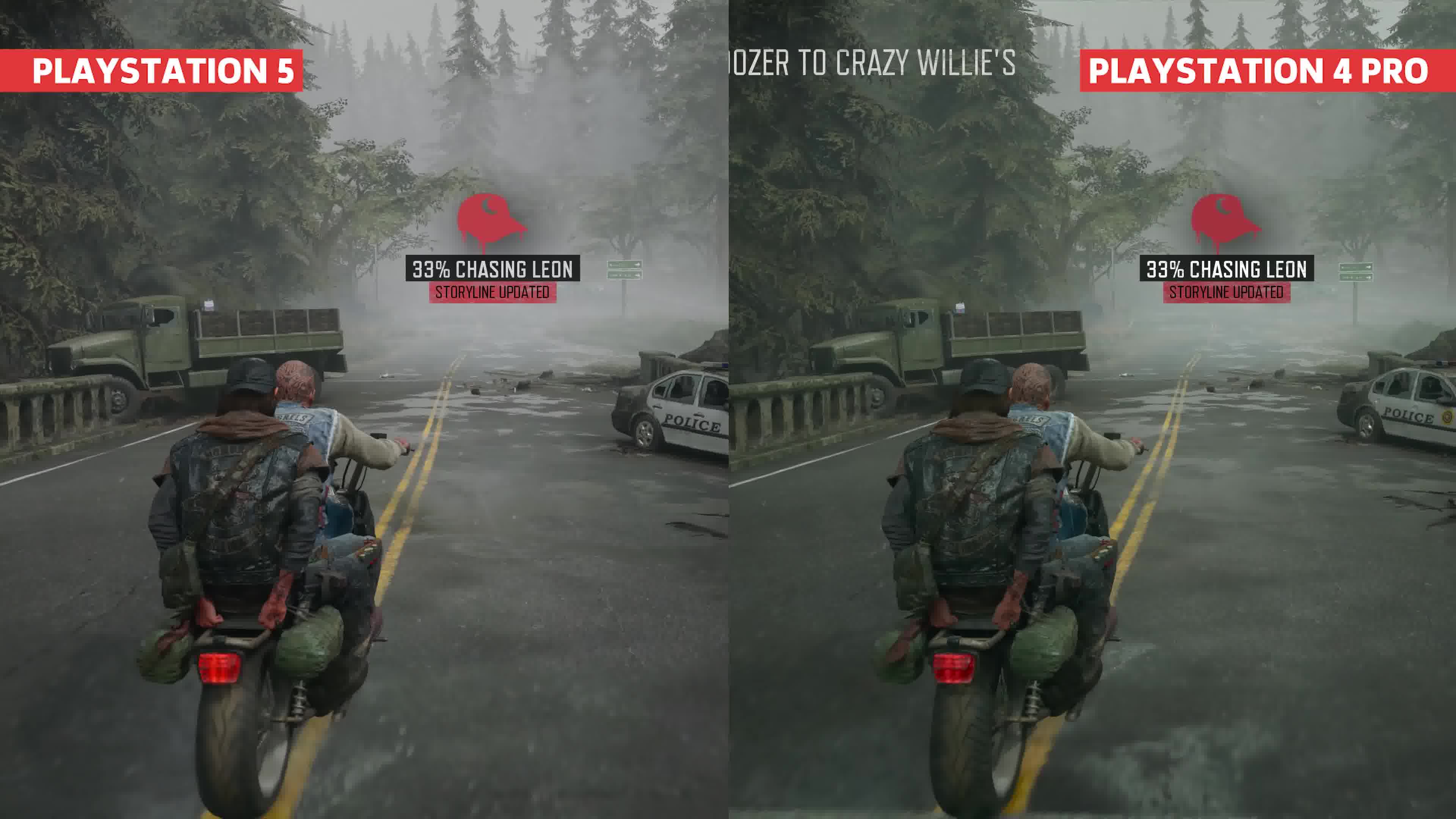PS4 Pro vs PS5: Days Gone