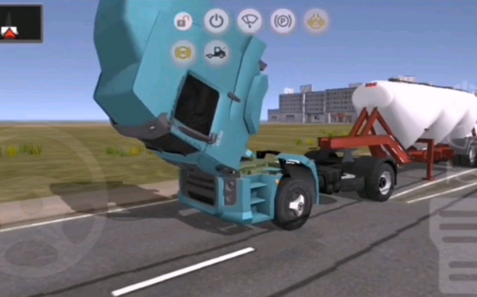 游戏名:大卡车模拟器2,可以上下车,人物和车可以互动,玩法挺真实的