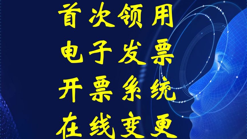 第一次开电子发票 在线变更流程