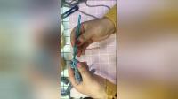 米舒熊旗舰店冰条线小熊手环编织教程
