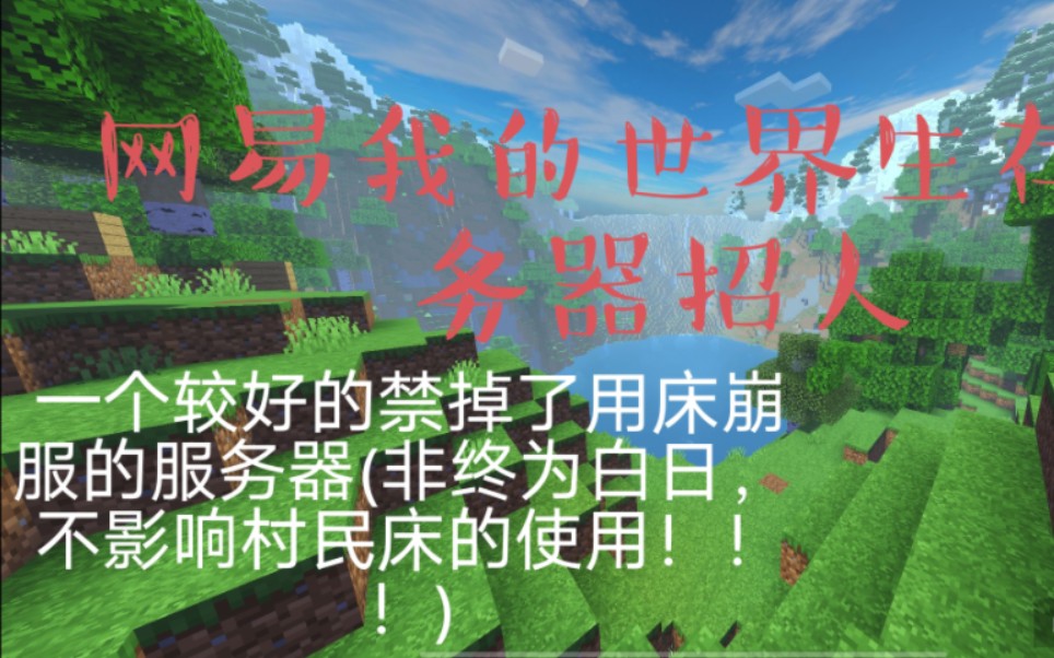 网易我的世界生存服务器招人