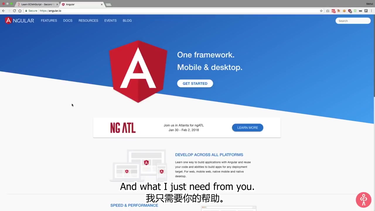 Angular教程【中英字幕】【Github排名第一】【油管五百万粉】【最热...