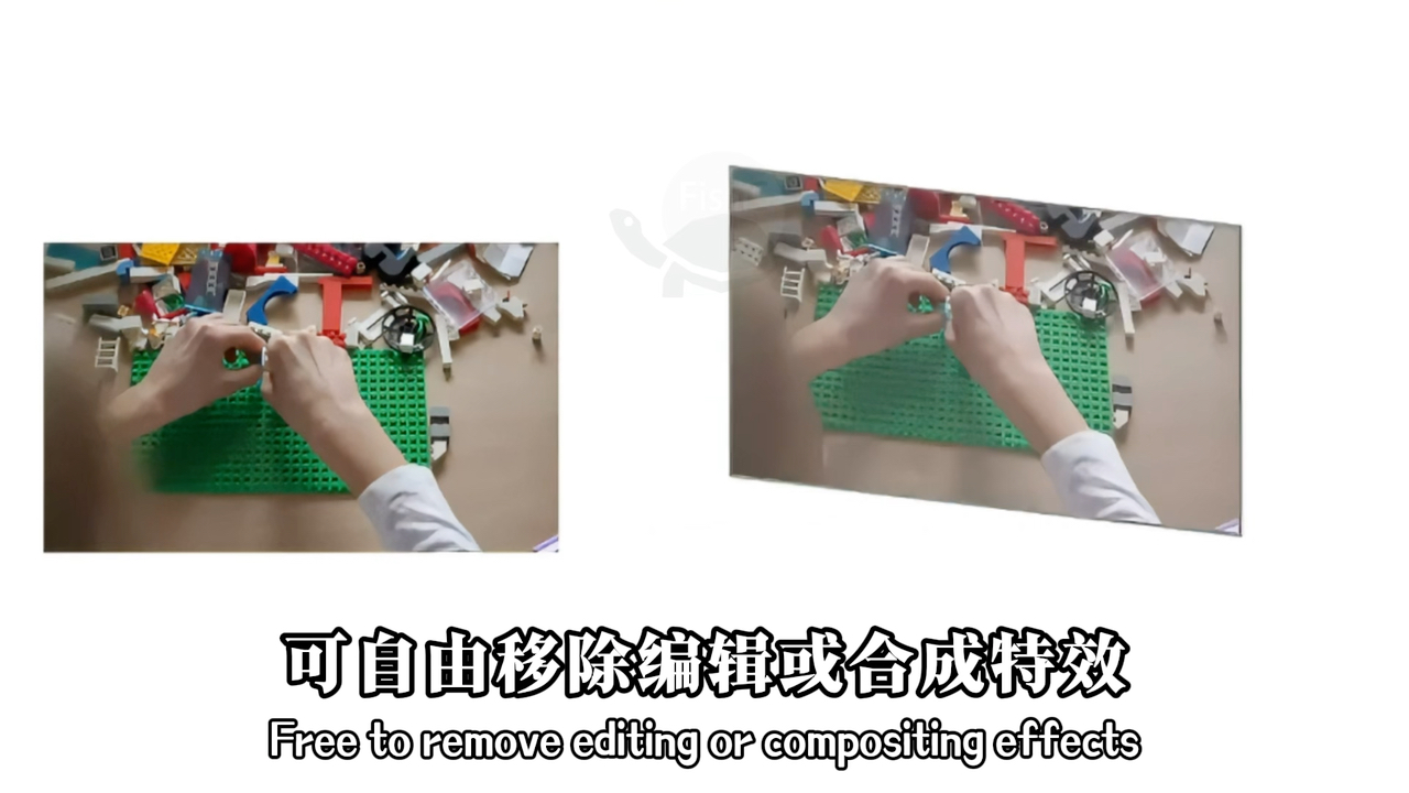 AI精准分离߉�视频隐身效果