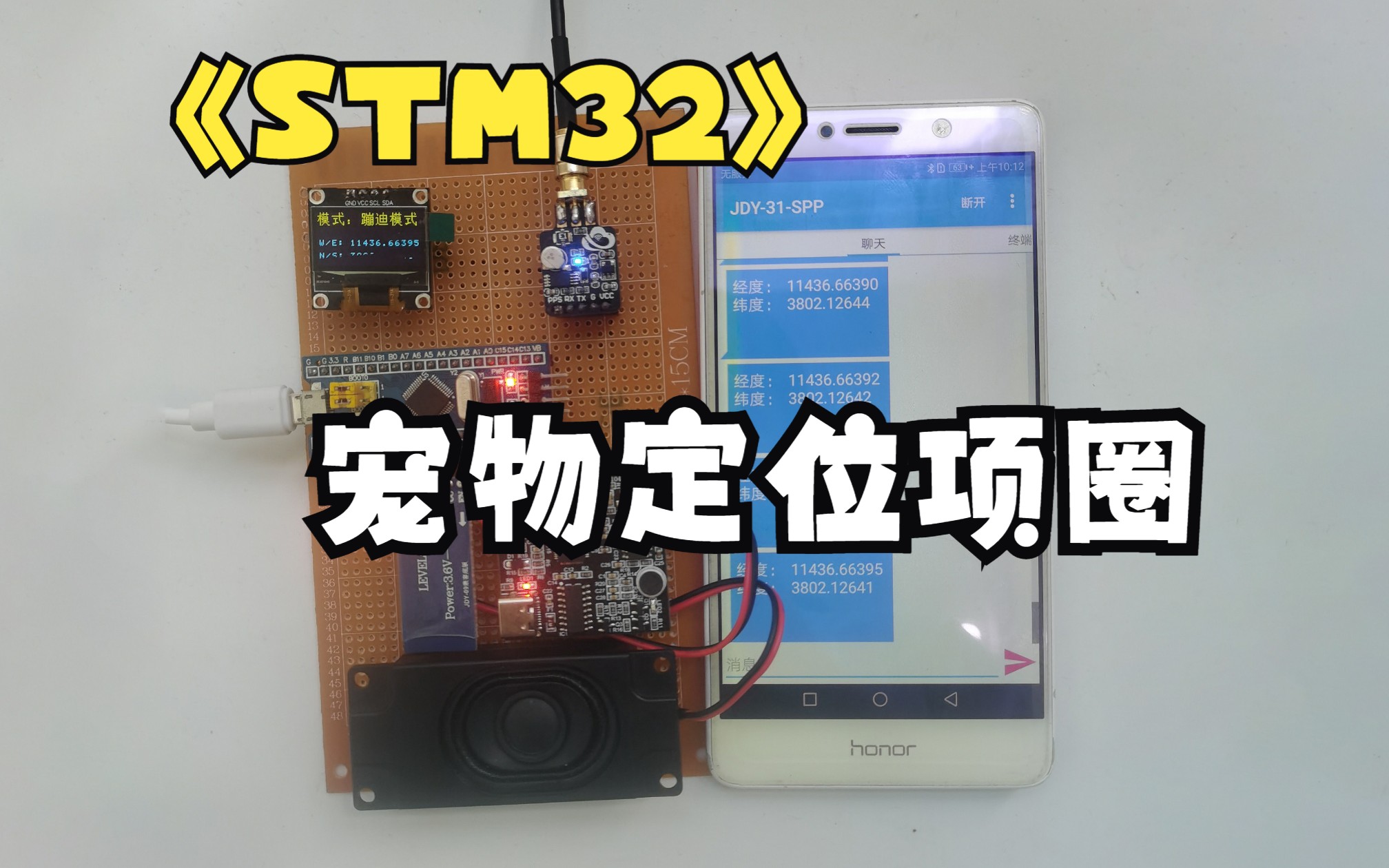 【STM32单片机毕业设计】宠物声控定位项圈