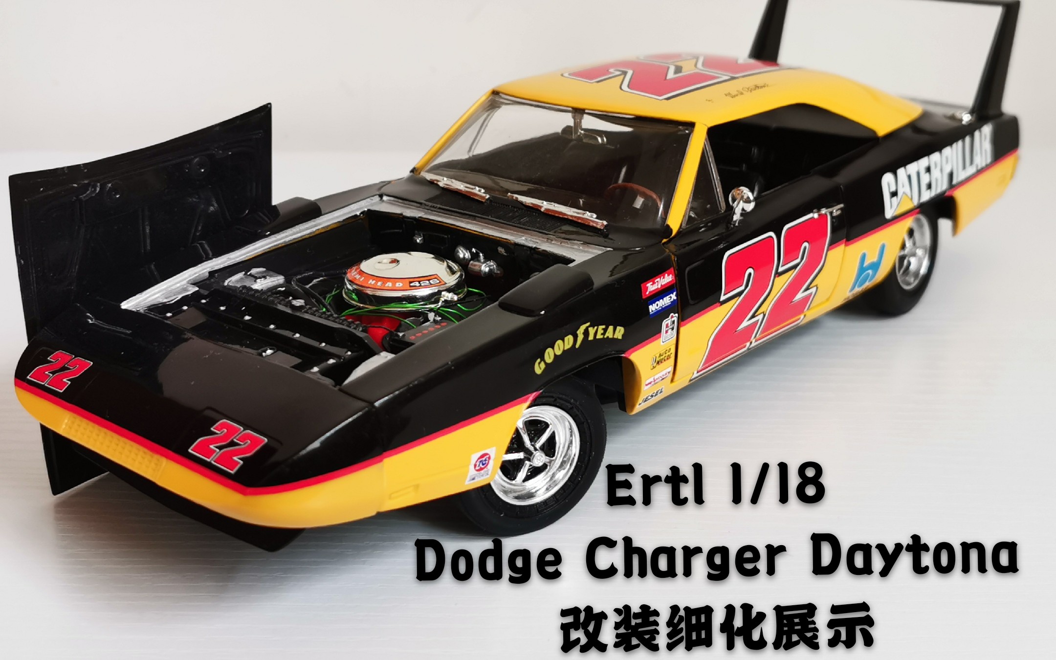 ...【车魔工坊】第七集 安徒道奇战马戴通纳1/18车模 改装细化成品展示