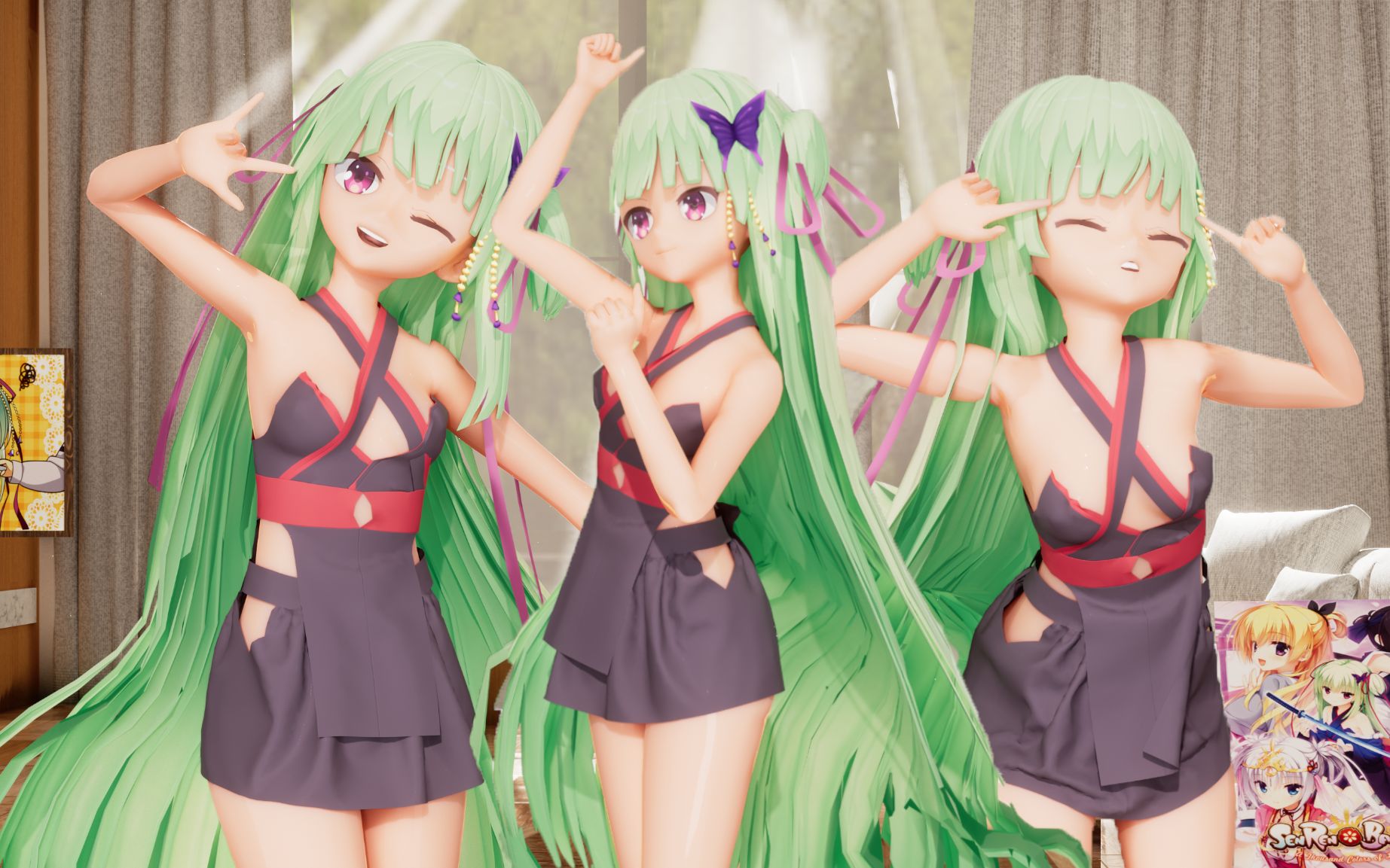 【丛雨/布料】狗修金撒麻~吼啦~这样的我看起来怎么样~チカっとチカ...