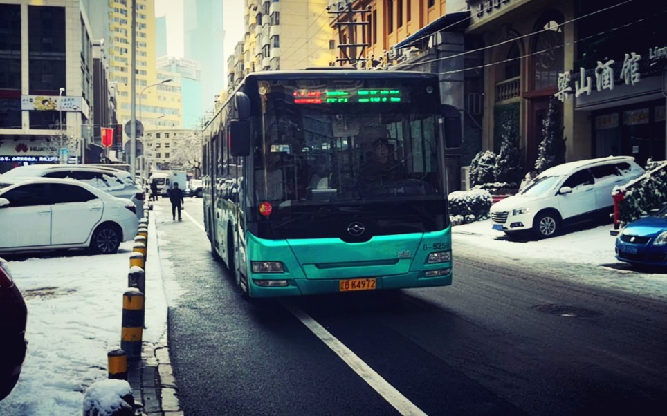 【大连公交POV】雪后天晴,疏港路上走一遭 613路(兰花小区→天津街)