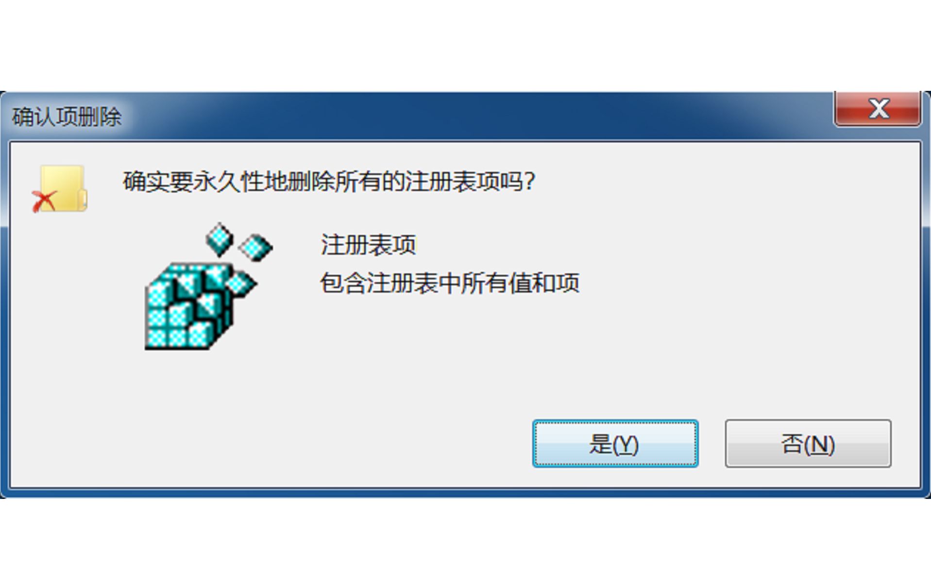 如果删除所有的注册表会怎样?