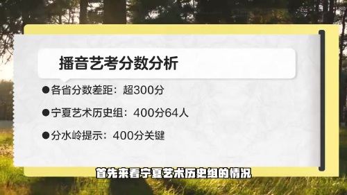 2025播音一分一段表