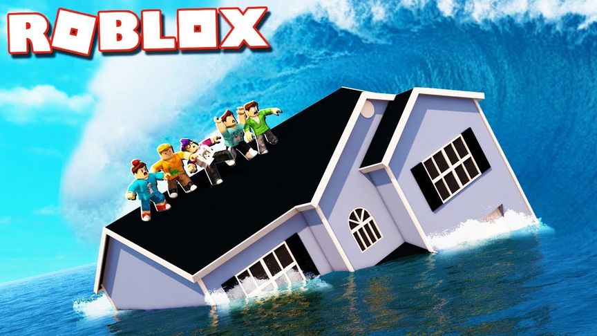 小格解说 Roblox 自然灾害模拟器:超级洪水逃生!坐火箭发射升空?