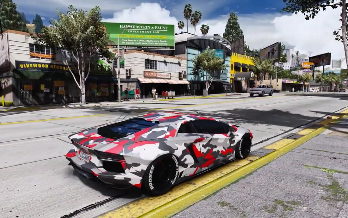 GTA5史诗级画面mod。1070ti才能勉强一战的史诗画质( ✪ M.V.G.A. ...