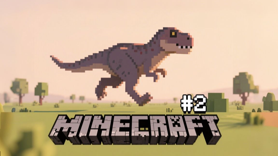 MC侏罗纪生存#2:恐龙世界里充满了危险,能否在这里创造家园!_哔哩...