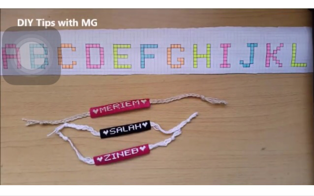 【油管搬运】超简单!字母A到L 编绳教程 送给特别的他/她