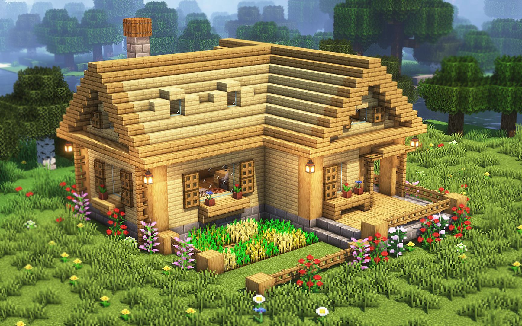 【我的世界】如何在白桦林建造一个美丽的生存屋