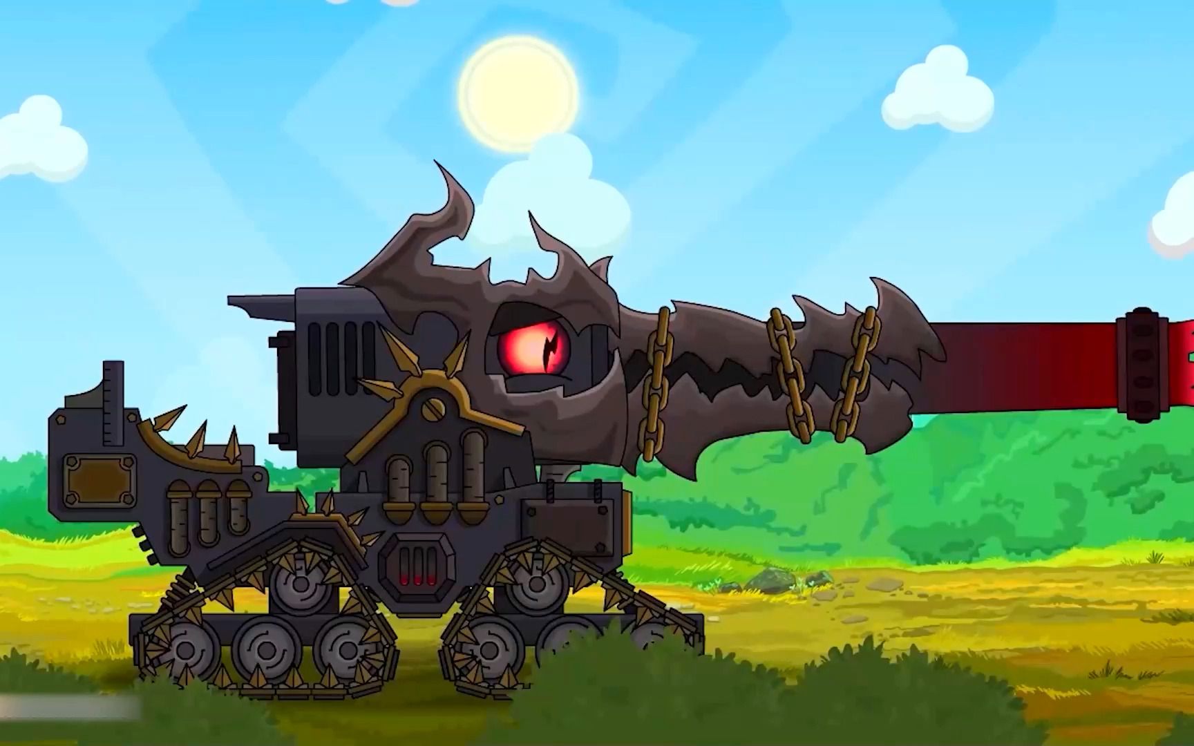 坦克动画,苏联坦克大军出动战德军坦克,多拉射击KV44M,飞机撞毁全视...