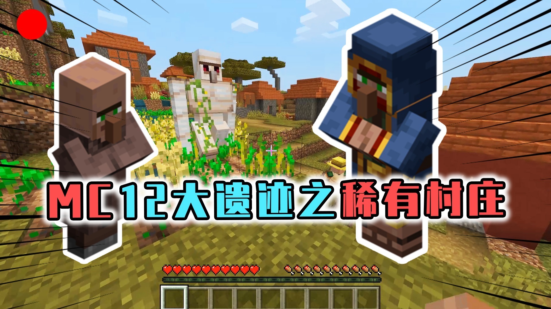 我的世界12大遗迹之村庄,你绝对没见过的稀有.