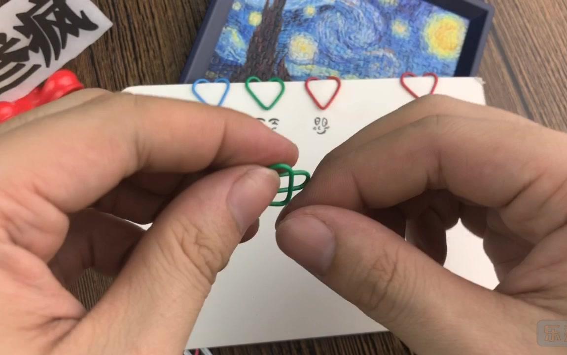 简单的回形针DIY爱心形状