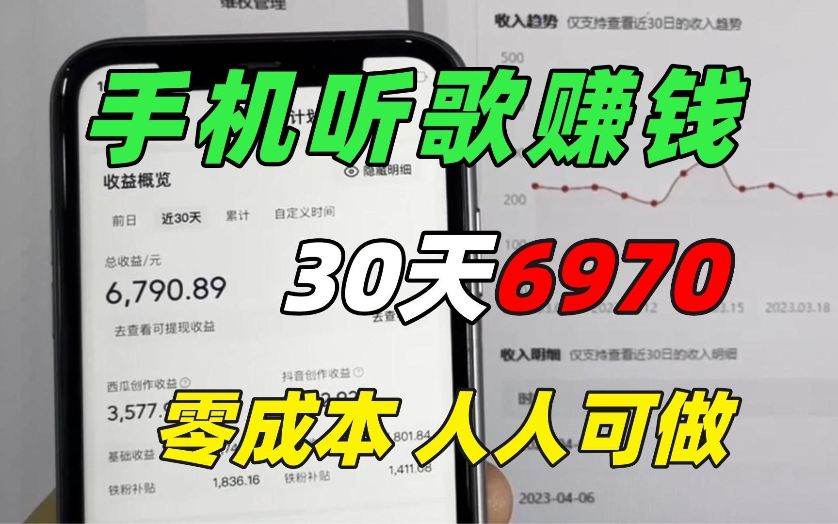 ...怎么赚钱?下班在家听歌赚钱,15天挣了20000左右,分享详细操作流程!