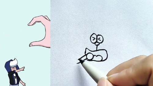 3058. 你认识这个动画人物吗?我怎么打不出来名字,创意简笔画,儿童画