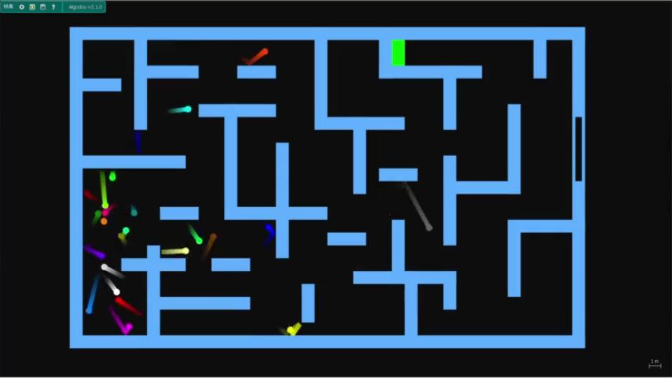 迷宫01-球球的障碍赛-Marble race in Algodoo[Maze01]
