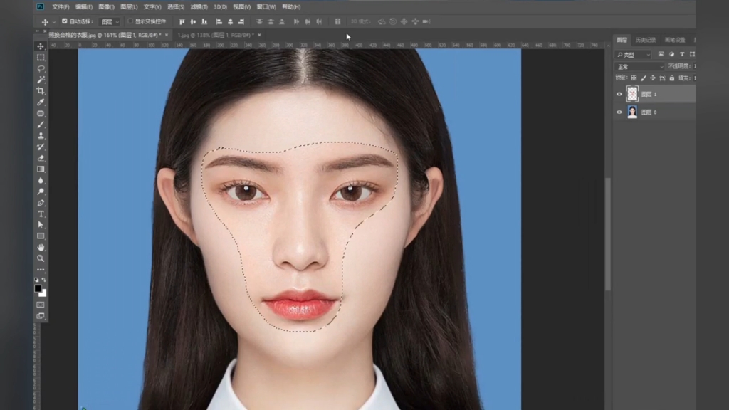 ps人物合成换脸换头p图改字教程