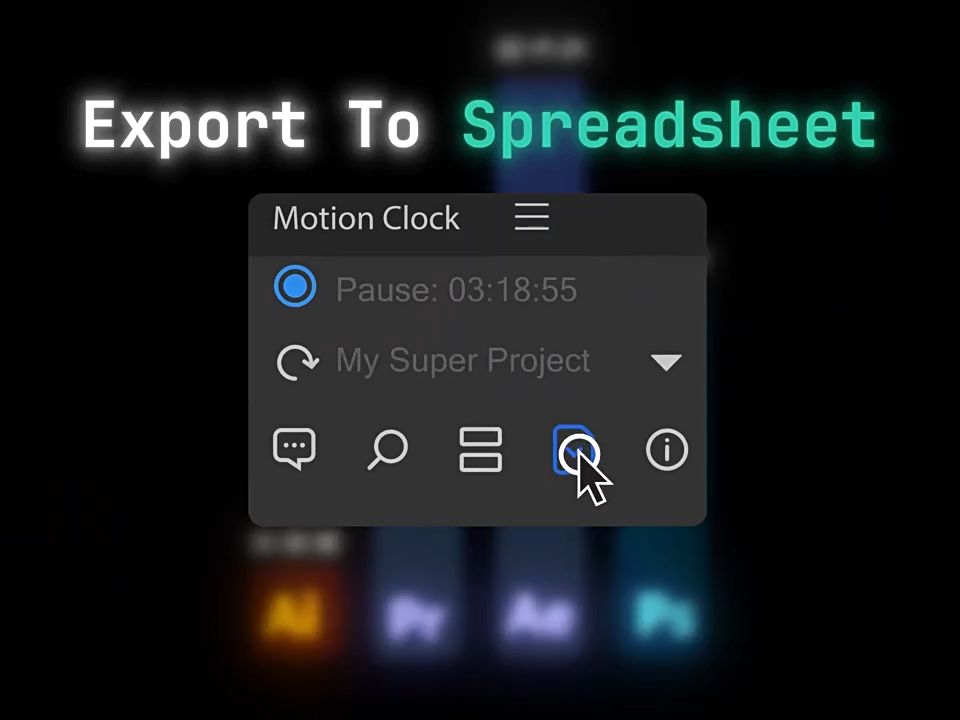 AE脚本!AE/PR/PS/AI系列软件使用时间计算统计脚本