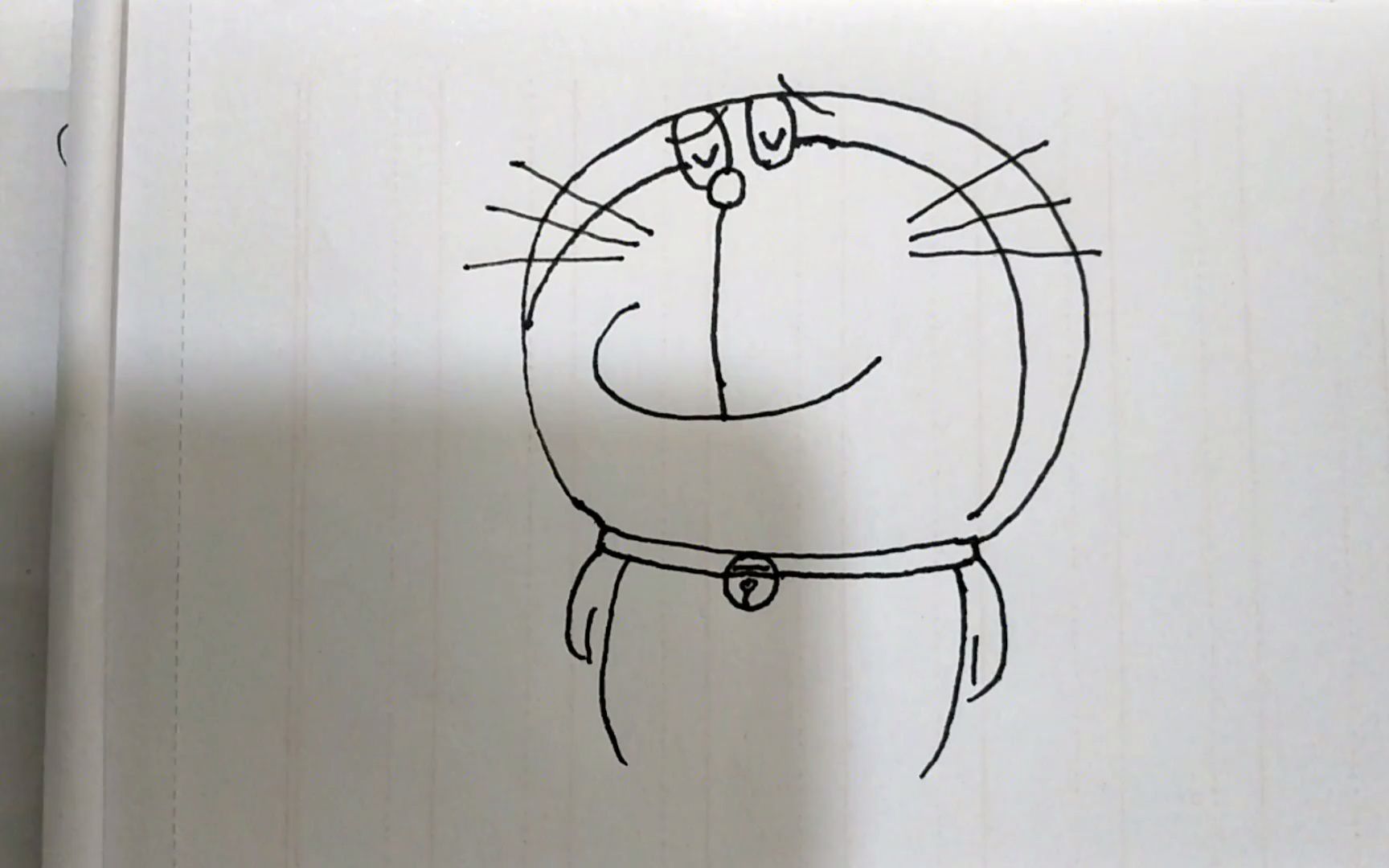 机器猫的简笔画,这是想干什么?是不是又准备掏口袋了